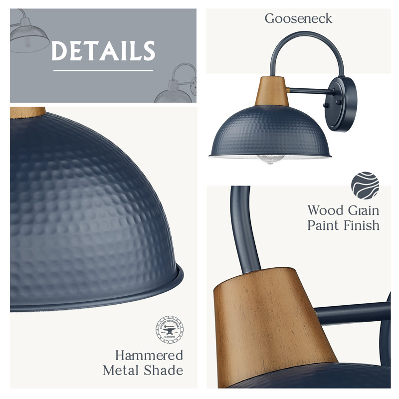 Breakwater Bay Delmare Steel Wall Light "& Reviews" | Wayfair